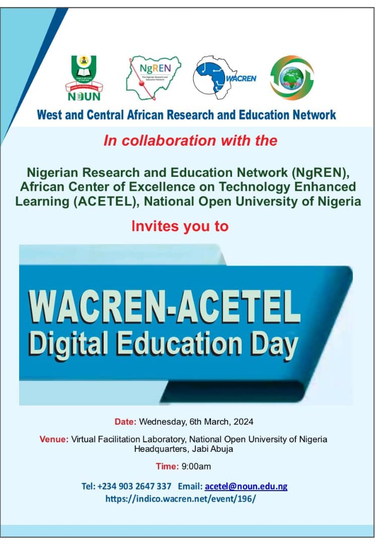 NOUN ACETEL | Africa Centre of Excellence on Technology Enhanced ...